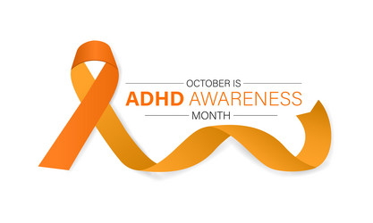 National adhd awareness month Royalty Free Vector Image