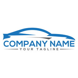 Modern and creative car logo design Royalty Free Vector