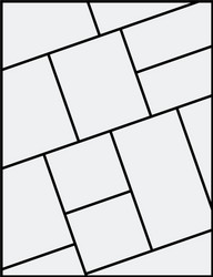 Montage frame template for photo collage Vector Image