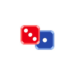 Dice Cartoon Two Vector Images (over 250)