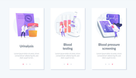 Clinical laboratory analysis icons cartoon set Vector Image