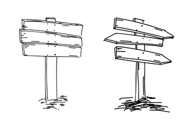 Double arrows hand drawn sketch Royalty Free Vector Image