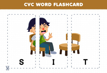 Chair Flashcard Vector Images (44)