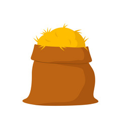 Set of bale of hay icons Royalty Free Vector Image