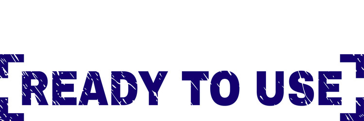 Scratched ready to use rectangle stamp Royalty Free Vector