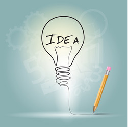 Lightbulb infographic design template Royalty Free Vector