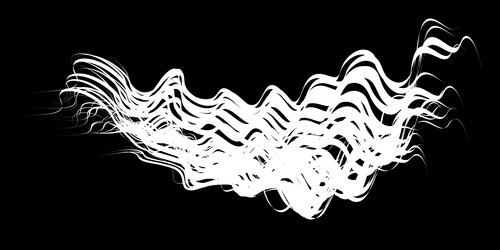 White flow brushstroke on background fluffy Vector Image