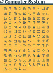 Square file labels icon set Royalty Free Vector Image