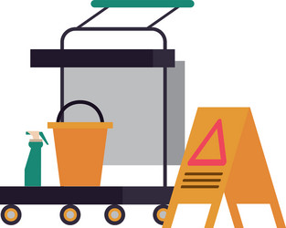 Housekeeper Cart Trolley Vector Images (over 180)