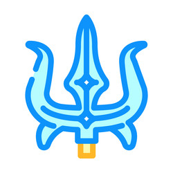 Blue Trident Clipart