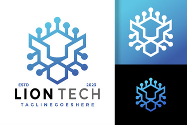 Logo Tech Lion Vector Images (over 320)