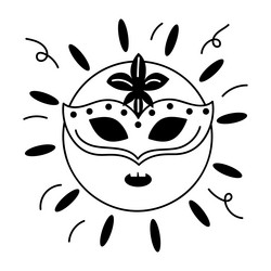 Masquerade emoji Royalty Free Vector Image - VectorStock