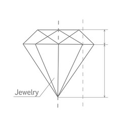Diamond scheme Royalty Free Vector Image - VectorStock