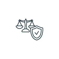 Copyright icon monochrome simple sign from Vector Image