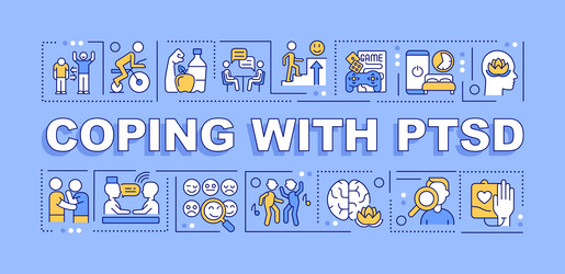 Decarbonization word concepts blue banner Vector Image