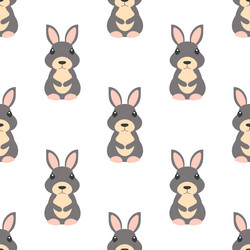 Happy bunny rabbit cartoon Royalty Free Vector Image