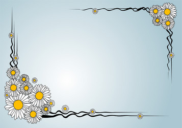Daisy frame Royalty Free Vector Image - VectorStock