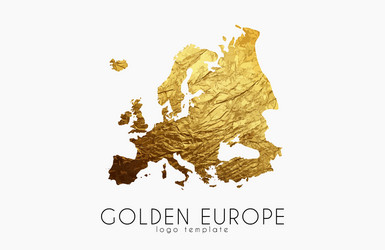 India map golden logo creative Royalty Free Vector Image