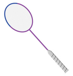 Badminton racket on a white background Royalty Free Vector