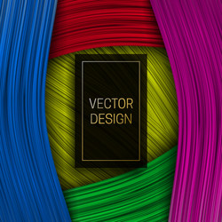 Rectangular frame on dynamic colorful background Vector Image