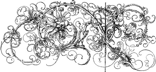 Margin drawing wide enough margins vintage Vector Image