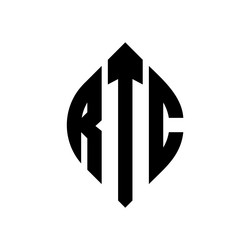 Rtc logo letter design Royalty Free Vector Image