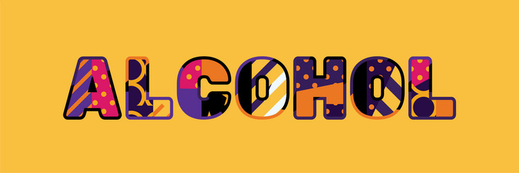 Alcohol concept word art Royalty Free Vector Image