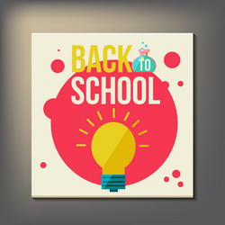 Back to school design template Royalty Free Vector Image