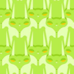 Aliens pattern seamless ufo background Royalty Free Vector