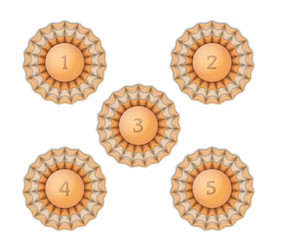 Five award ribbons Royalty Free Vector Image - VectorStock