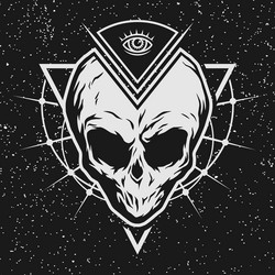Alien Skull Tattoo Vector Images (over 220)