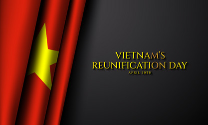 Vietnam s reunification day background design Vector Image