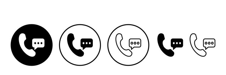 Call icon phone icon Royalty Free Vector Image