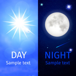 Day and night cycle diagram Royalty Free Vector Image
