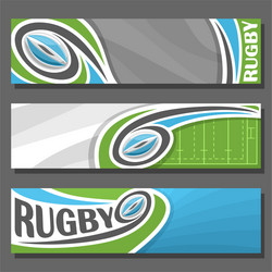 Banners for rugby Royalty Free Vector Image - VectorStock