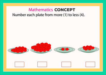 Pre math concepts tall short Royalty Free Vector Image