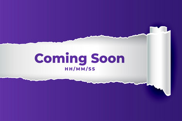 Abstract coming soon background with line rays Vector Image