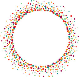 Round dots frame with empty space for your text Vector Image