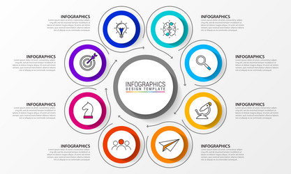 Infographic design template timeline concept Vector Image