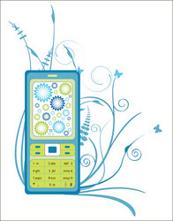 Cell phone Royalty Free Vector Image - VectorStock