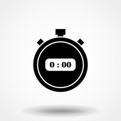 Stopwatch icon timer Royalty Free Vector Image