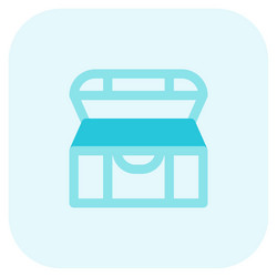 Wooden chest a storage for valuable items Vector Image