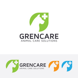 Animal health logo Royalty Free Vector Image - VectorStock