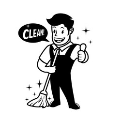 Cleaning Man Logo Vector Images (over 3,300)
