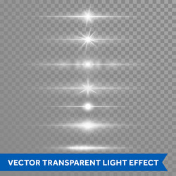 Light shine effect or starlight lens flare Vector Image
