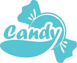 Candy logo design template Royalty Free Vector Image