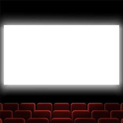 Movie cinema screen background template Royalty Free Vector