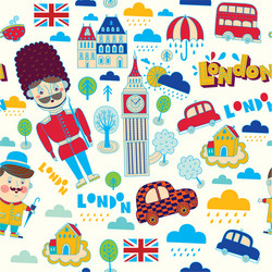 London travel elements Royalty Free Vector Image