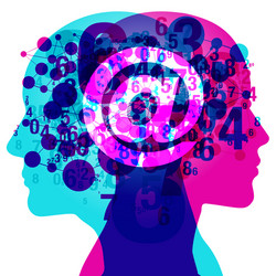 Mind overlay Royalty Free Vector Image - VectorStock