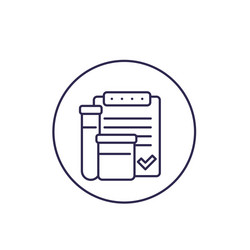 Control medical pass icon flat Royalty Free Vector Image